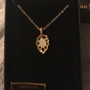 Van Doran | Jewelry | Nib Vintage Van Doran Ruby And Opal Necklace ...